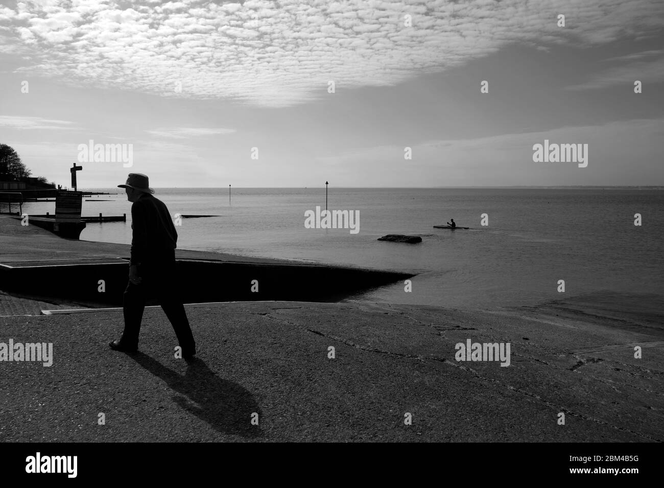 Colwell Bay Isle of Wight bright sunny conditions calm sea looking ...