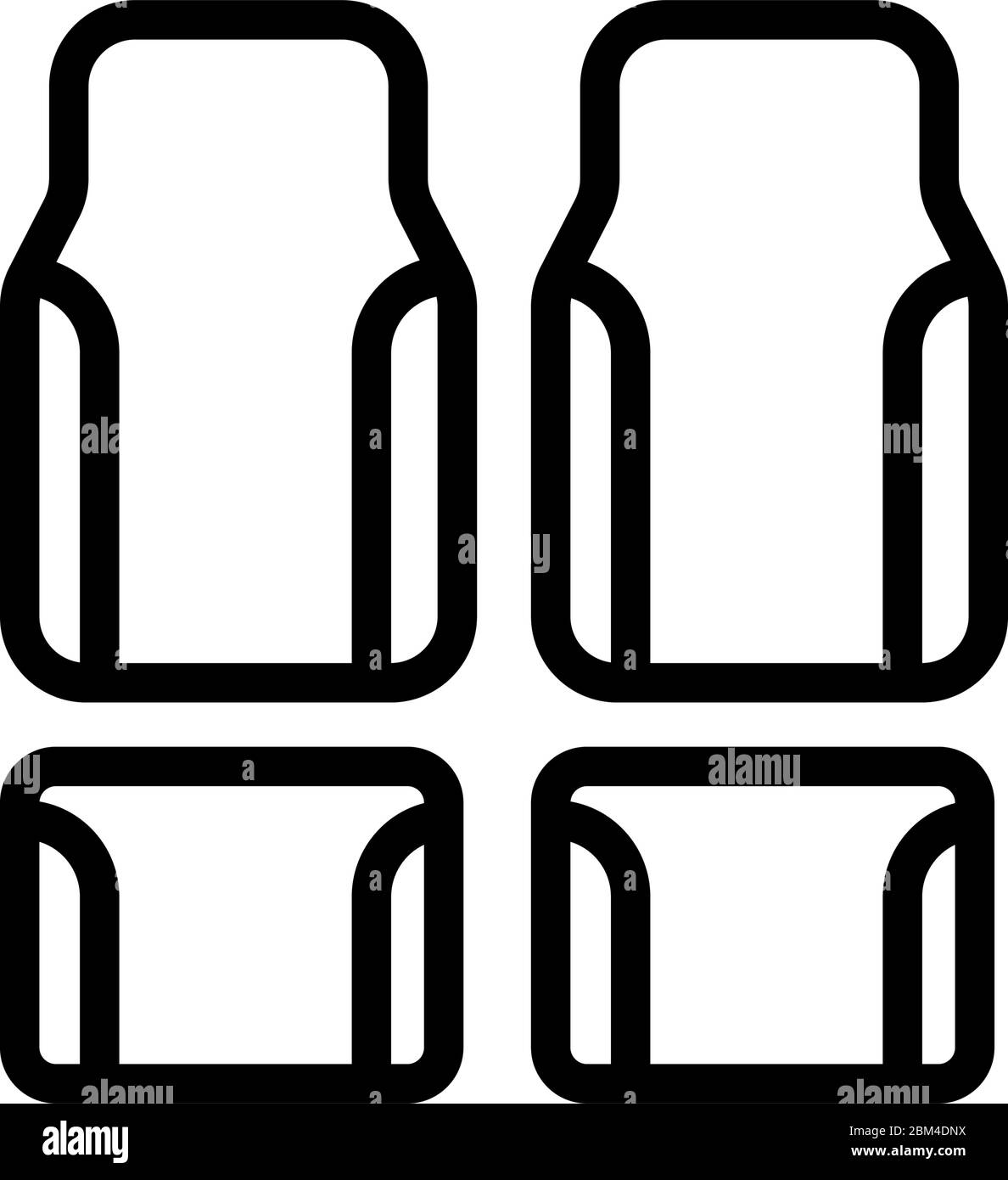 safety protection for car mats icon vector outline illustration Stock ...