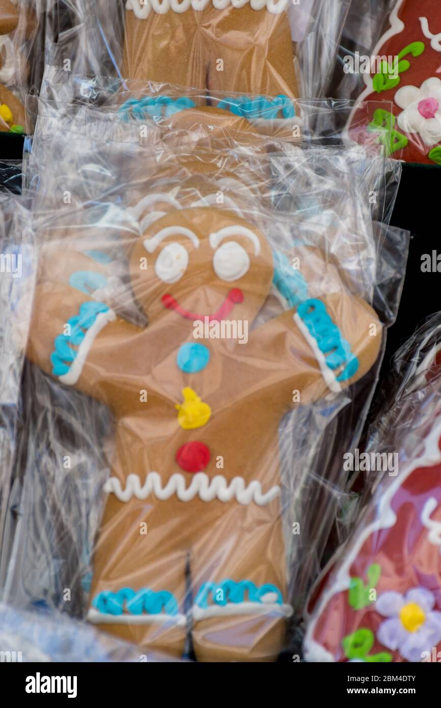 Traditional romanian costumes dancers made from gingerbread during food ...