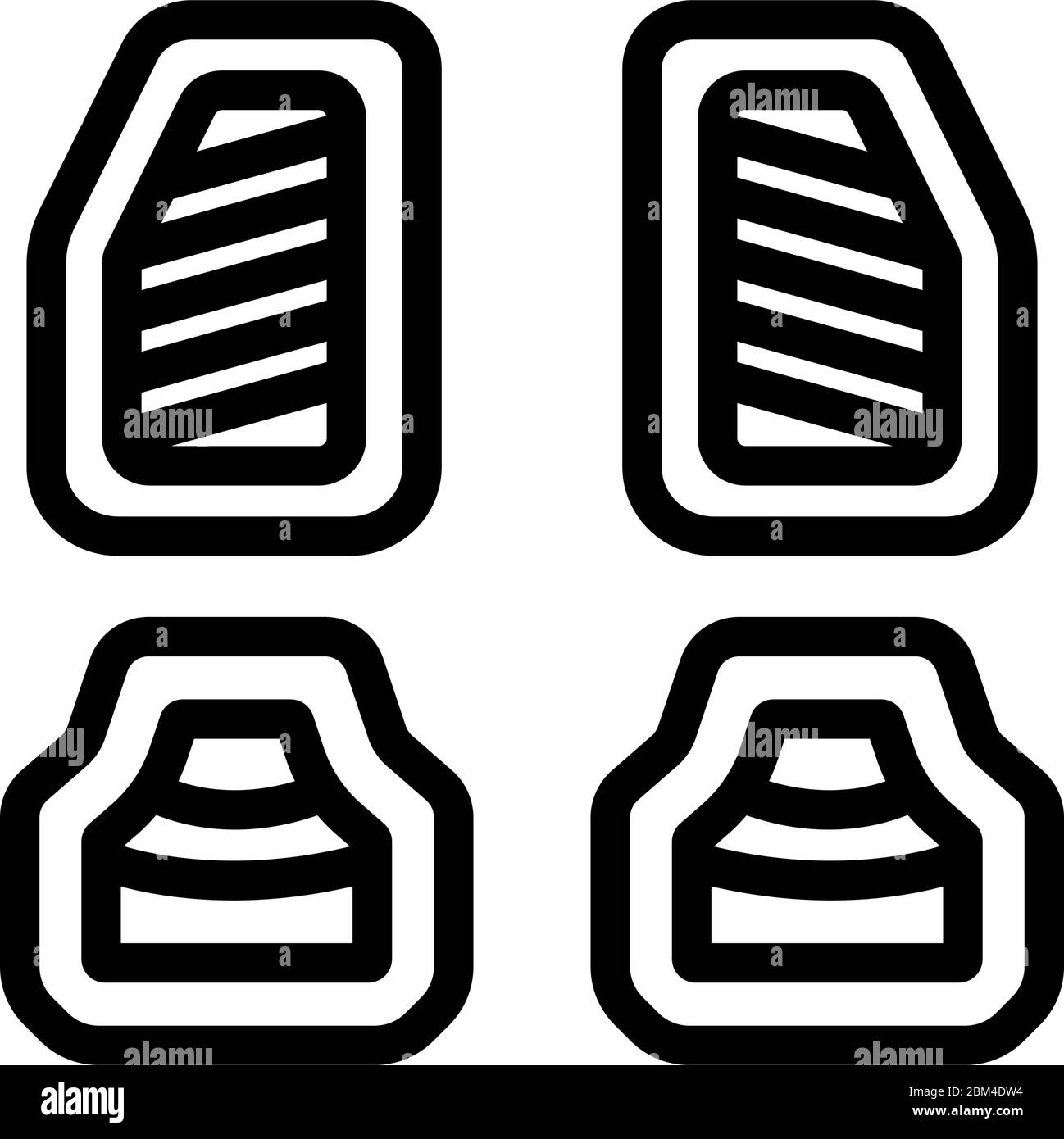 kind of rubber mats icon vector outline illustration Stock Vector Image ...