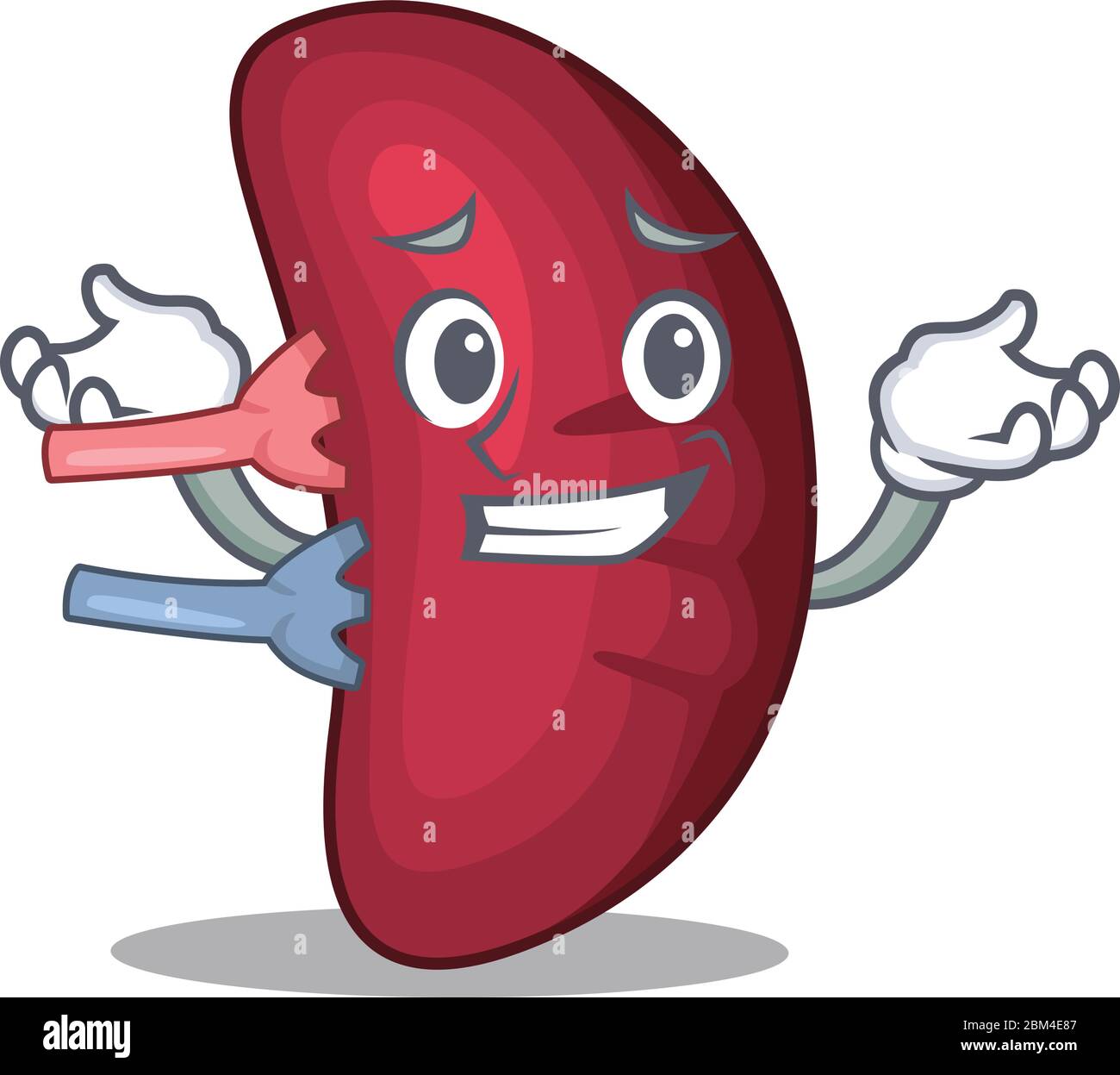 A picture of grinning human spleen cartoon design concept Stock Vector ...