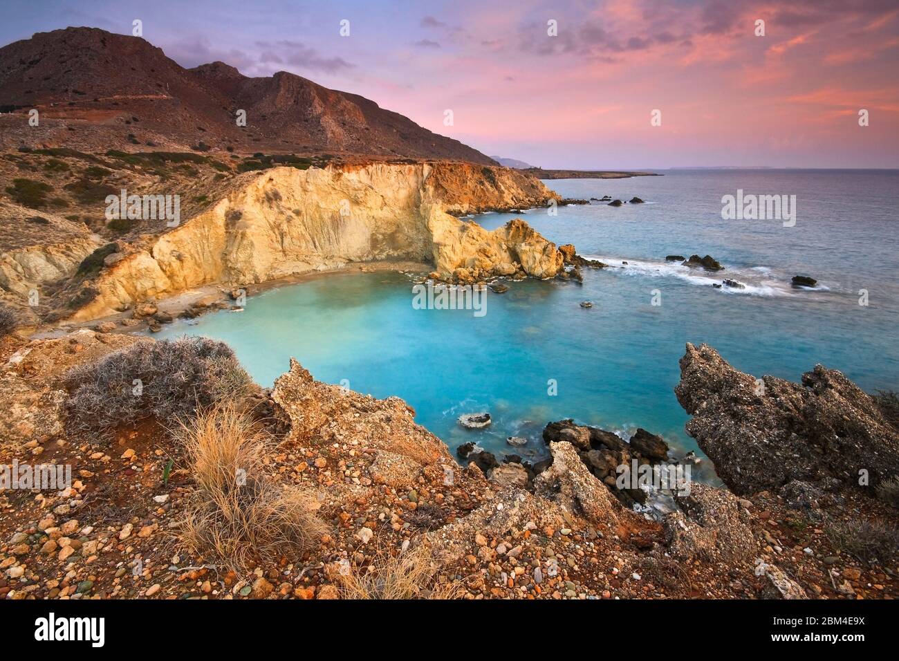 Scenic beach in southern Crete, Greece Stock Photo - Alamy