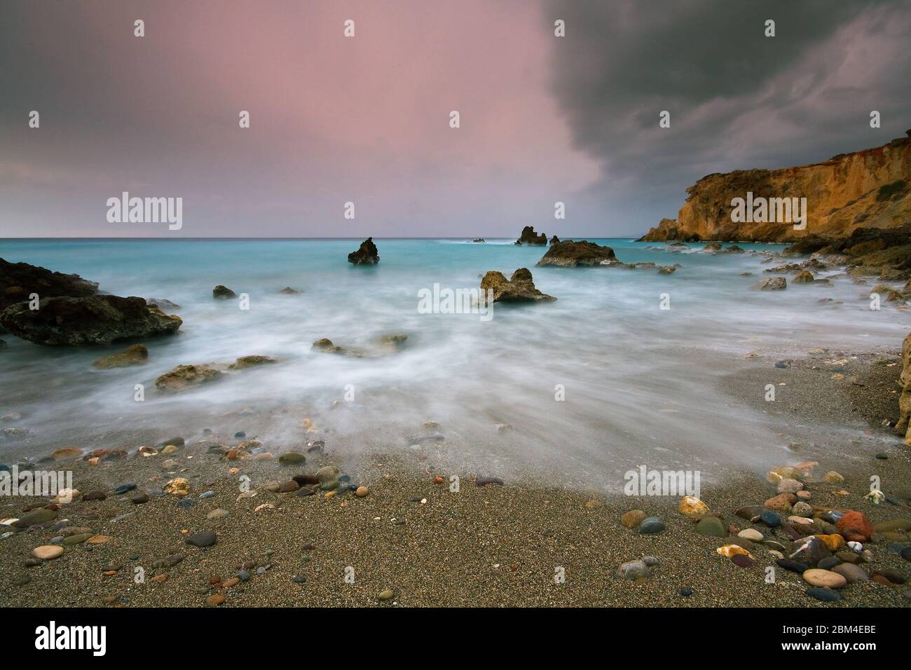 Setting sun crete hi-res stock photography and images - Alamy