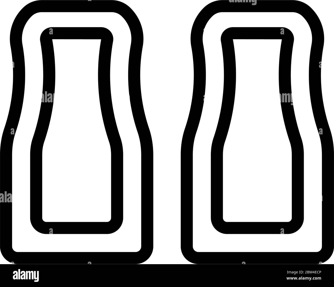 individual parts of car mats icon vector outline illustration Stock ...