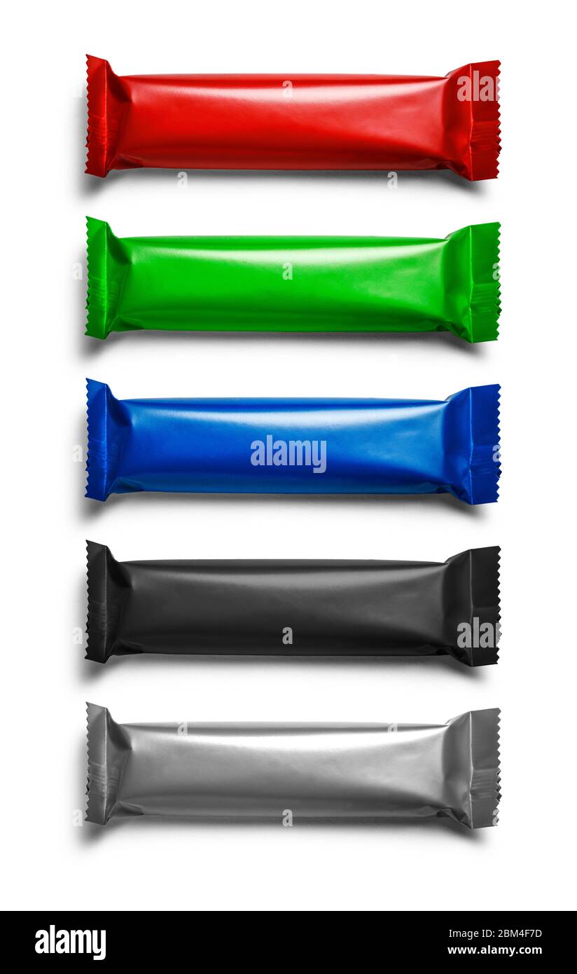 A set of packages in different colors for your design Stock Photo - Alamy