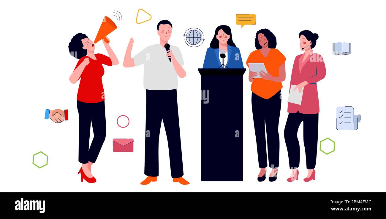 public speaking characters set. design vector illustration concept of ... public speaking characters set. design vector illustration concept of ...