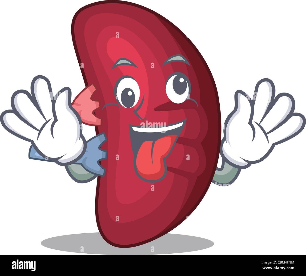 A cartoon design of human spleen having a crazy face Stock Vector Image ...