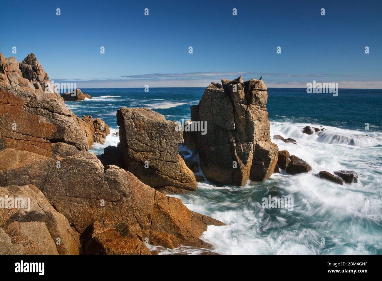 Granite coast of Cornwall, UK Stock Photo - Alamy