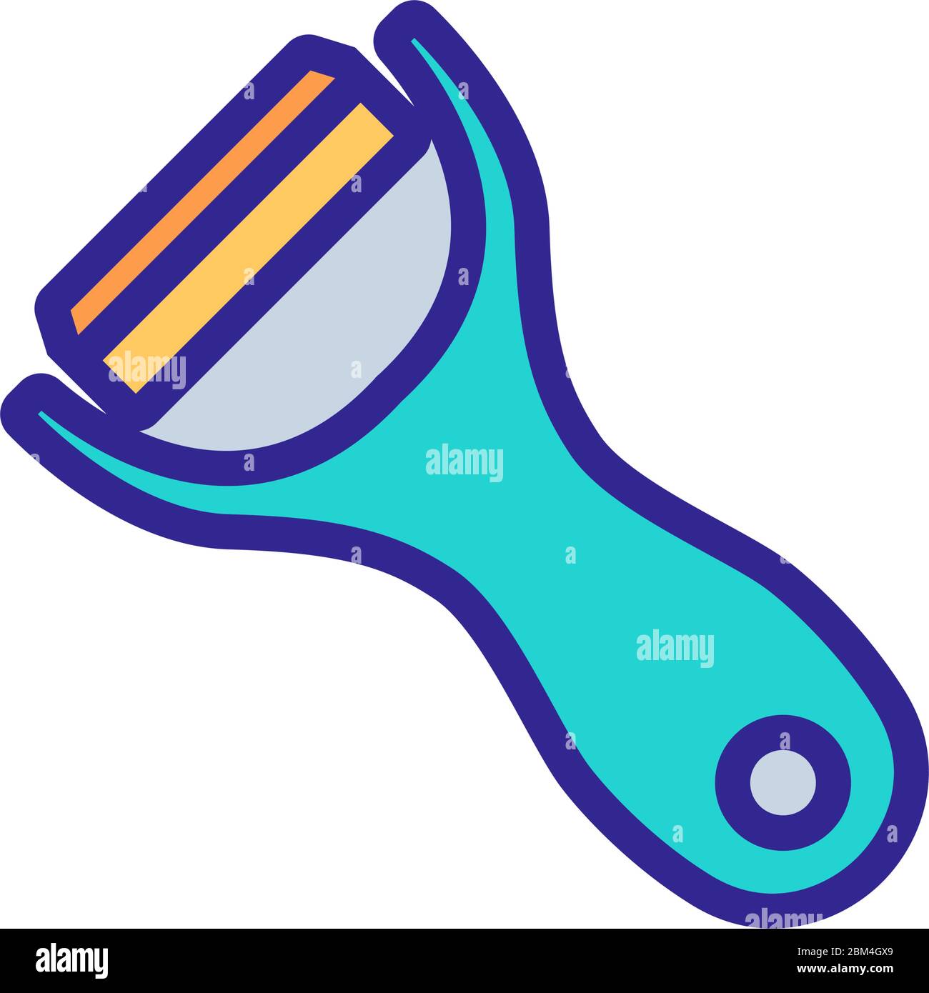 peeling tool icon vector outline illustration Stock Vector Image & Art ...