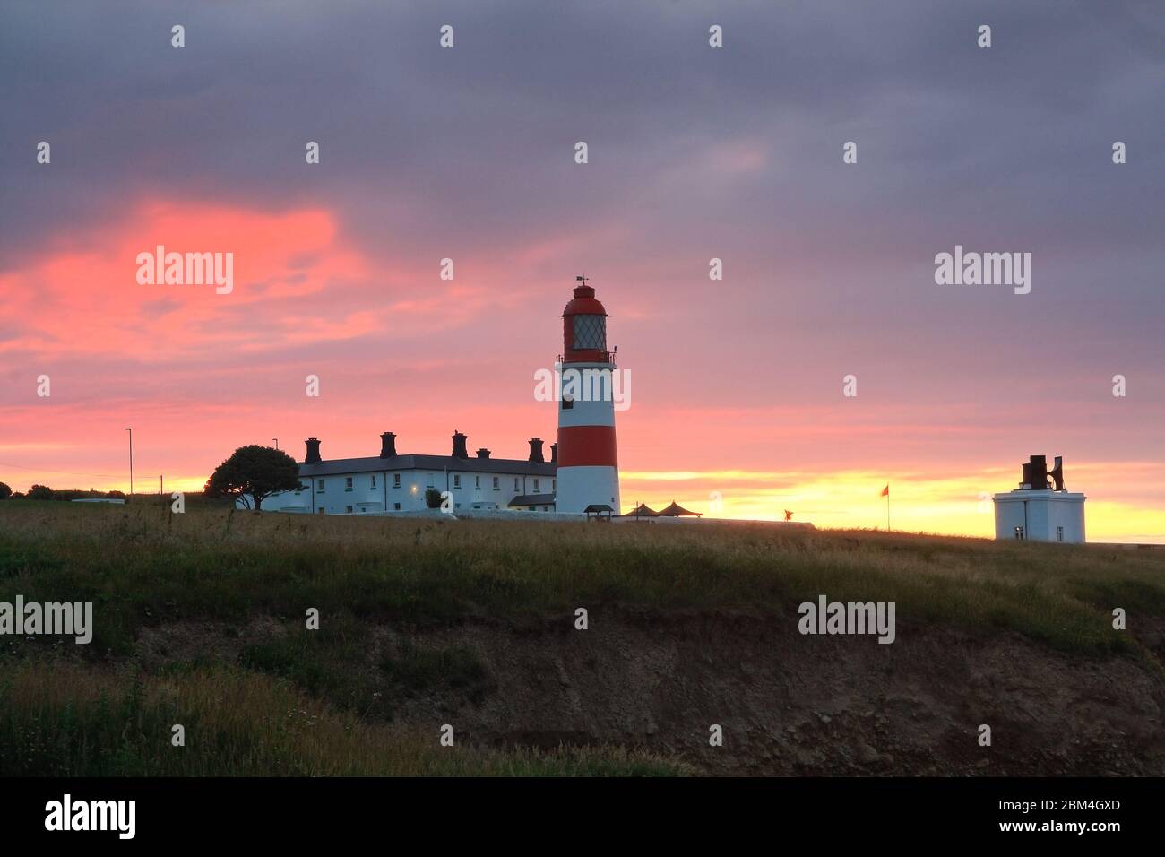 Souter lighthouse on the coast of Tyne and Wear, UK Stock Photo - Alamy