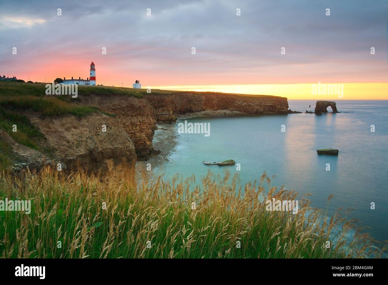 Souter lighthouse on the coast of Tyne and Wear, UK Stock Photo - Alamy