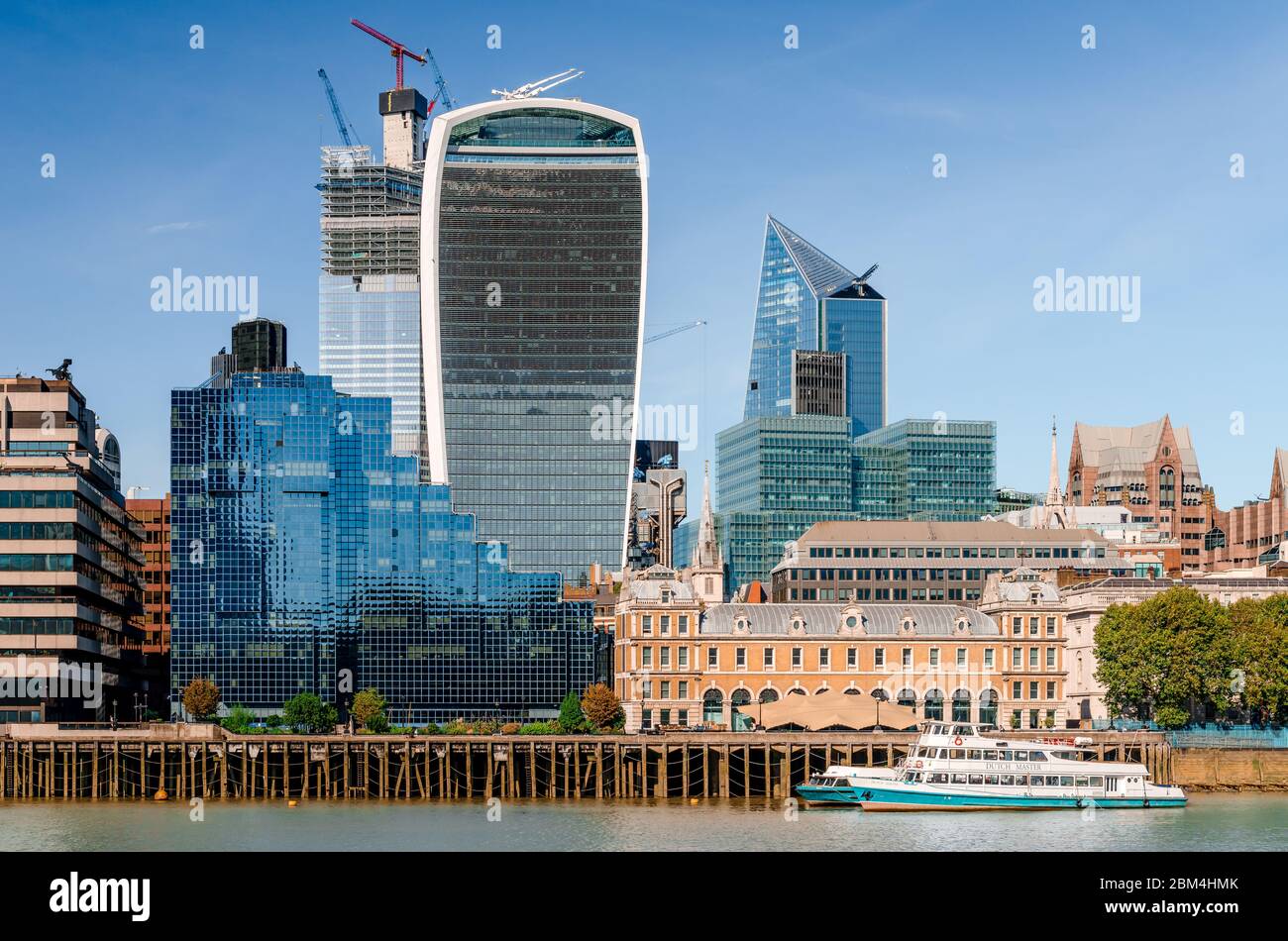 The city of London, seen from across the Thames. Buildings include the ...