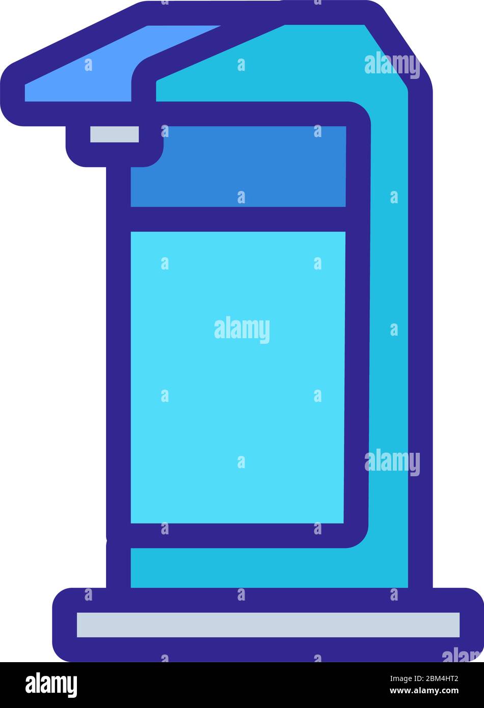 automatic soap dispenser icon vector outline illustration Stock Vector ...