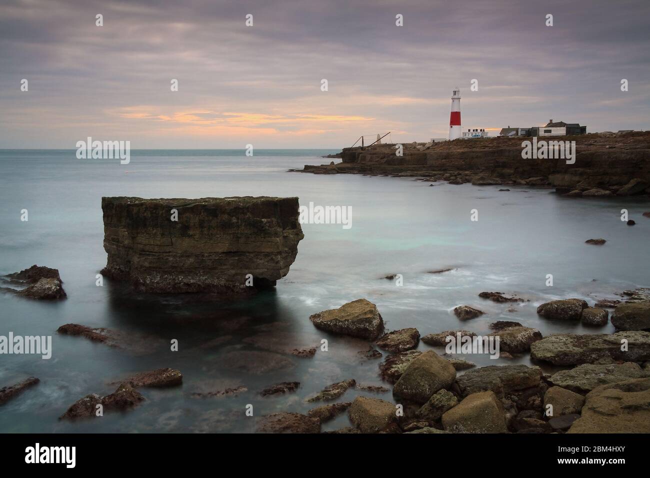 Sunrise portland bill lighthouse hi-res stock photography and images ...