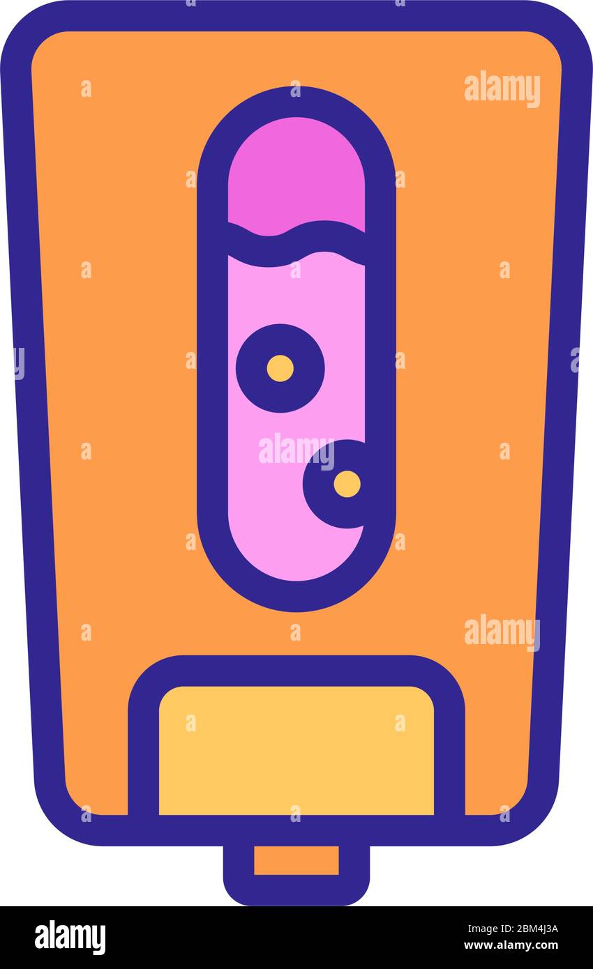 liquid soap level in wall spray icon vector outline illustration Stock ...