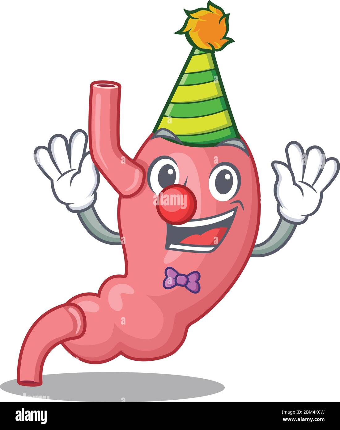cartoon character design concept of cute clown human stomatch Stock ...