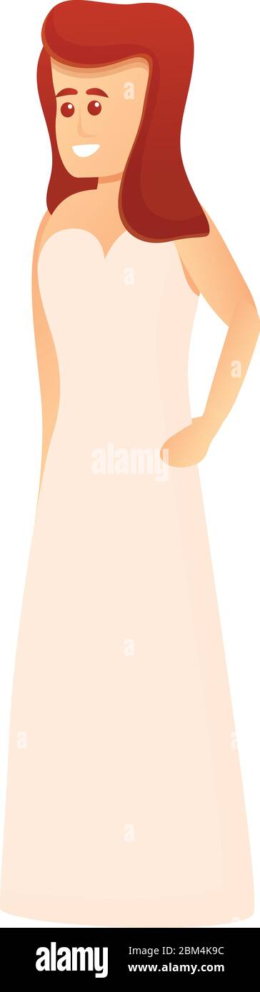 Young bride icon. Cartoon of young bride vector icon for web design ...
