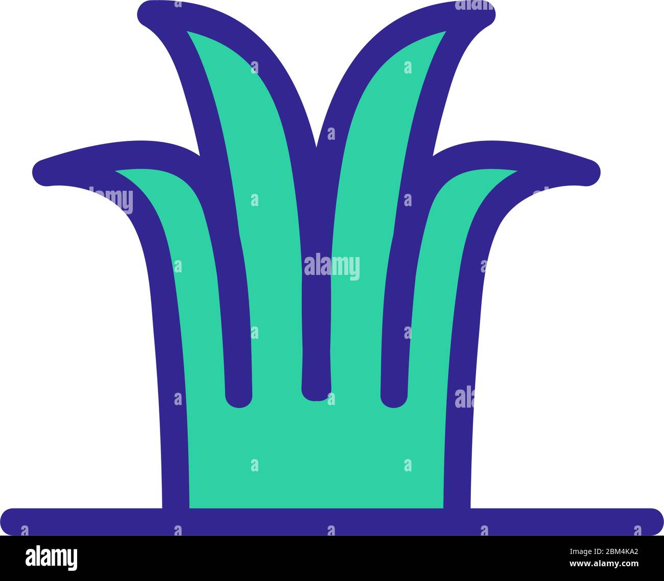 growing organic greens icon vector outline illustration Stock Vector ...