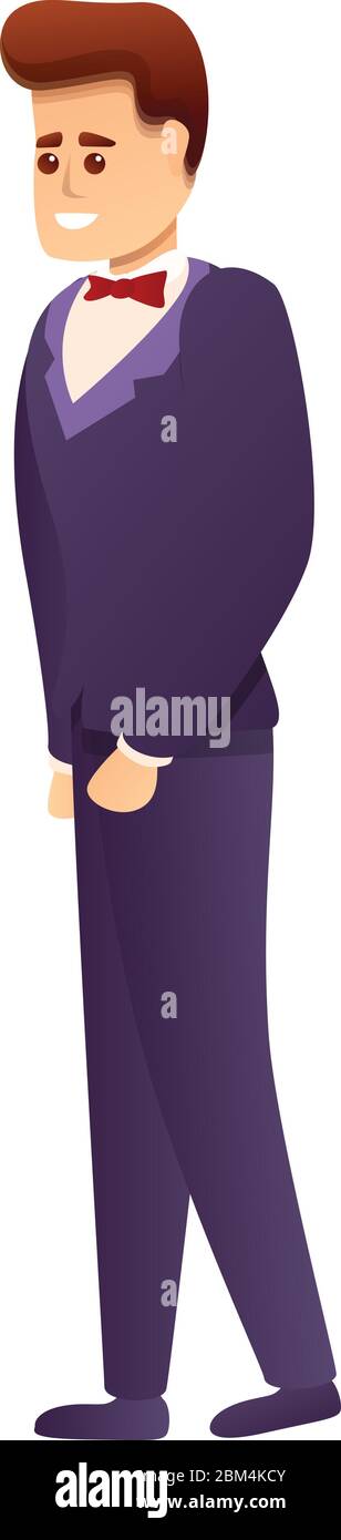 Smiling groom icon. Cartoon of smiling groom vector icon for web design ...