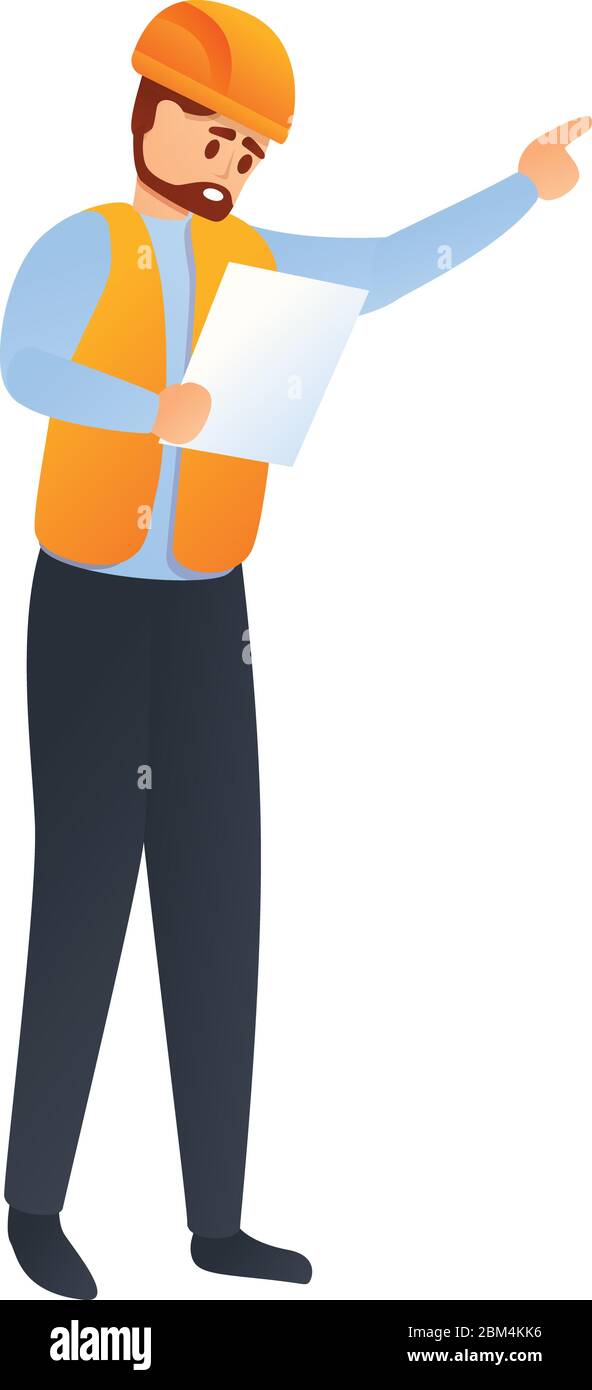 Engineer icon. Cartoon of engineer vector icon for web design isolated ...