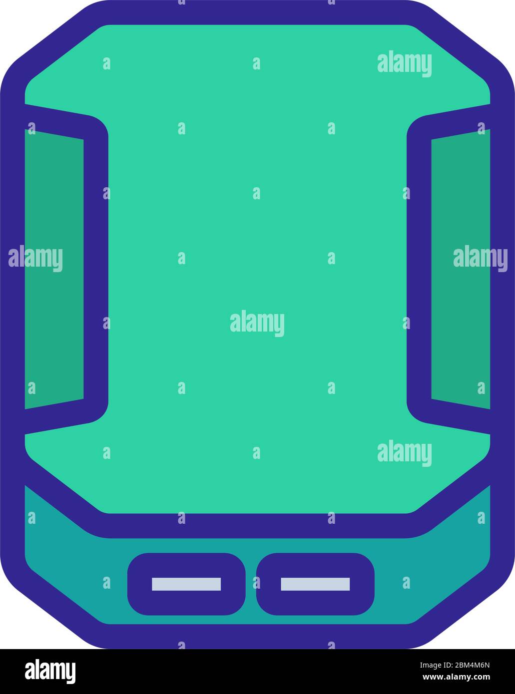 shockproof protective portable charging icon vector outline ...