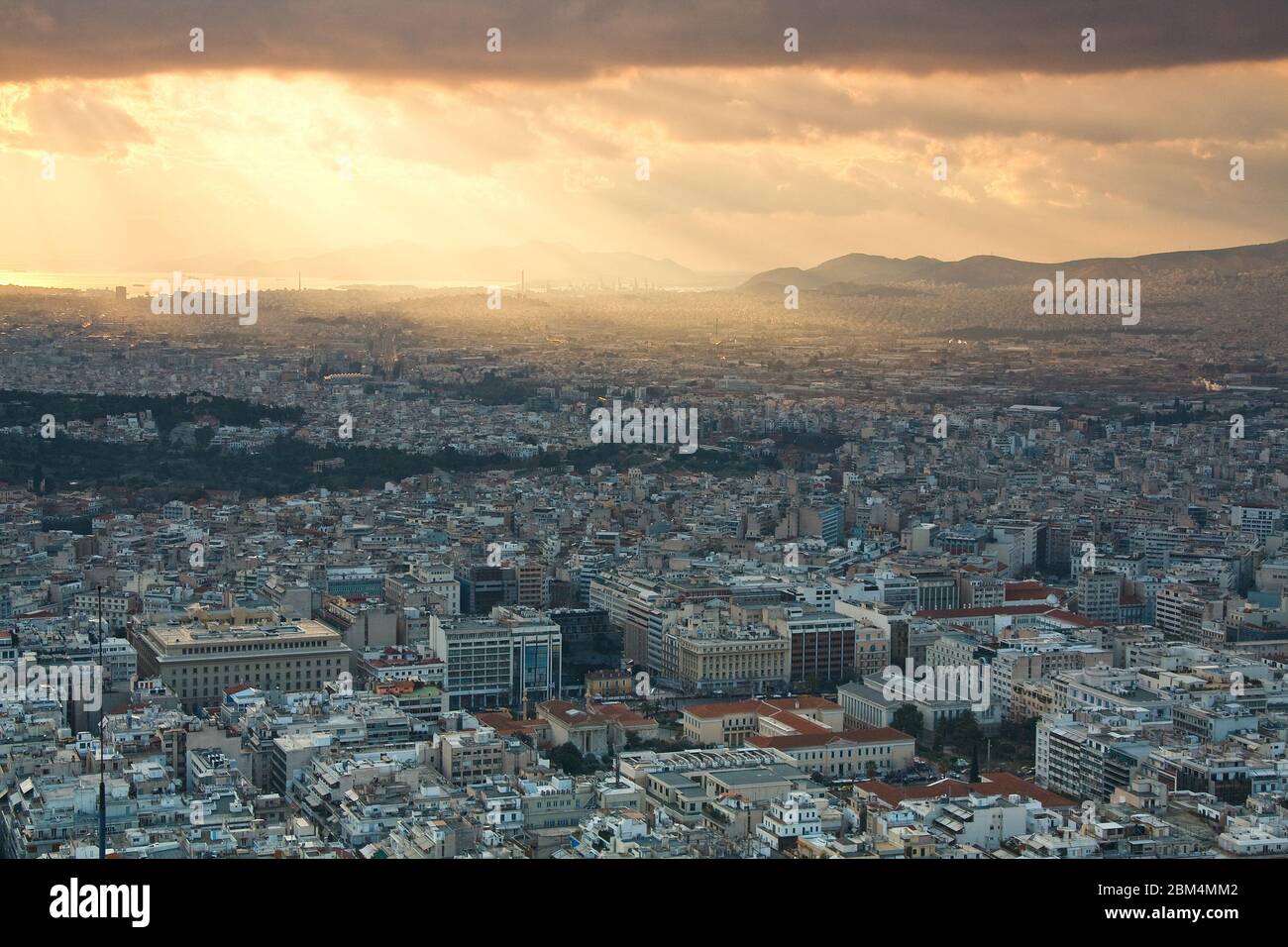 Bird eye view of Athens, Greece Stock Photo - Alamy