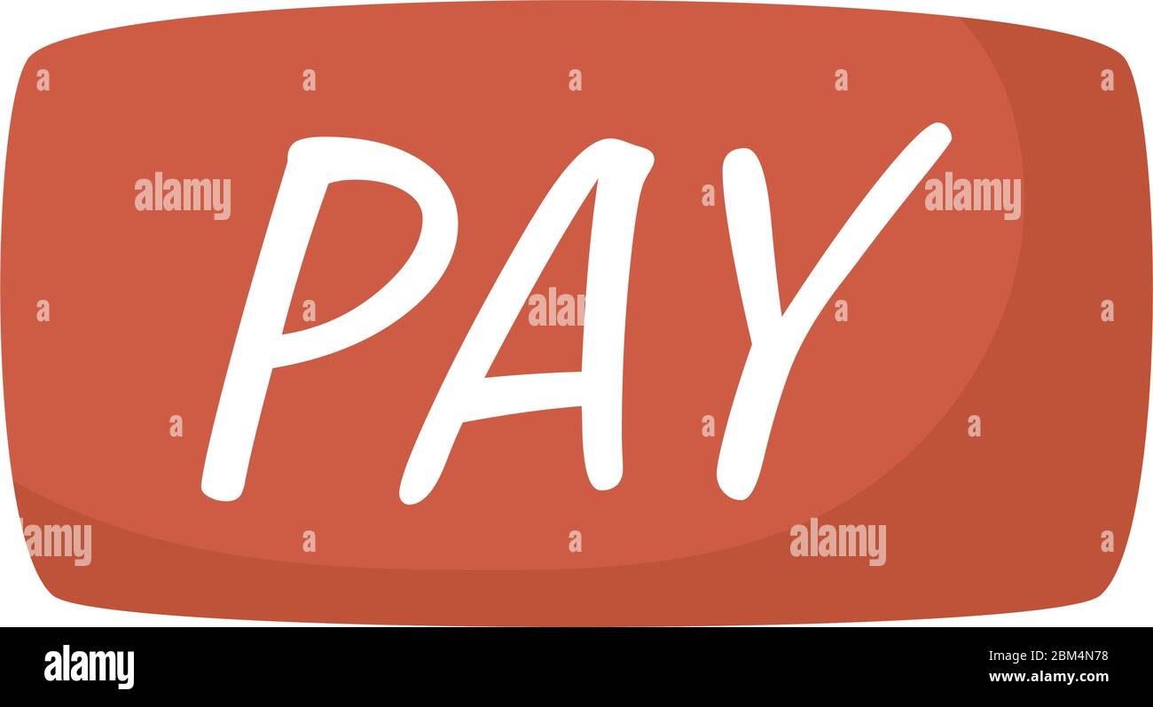 pay button ecommerce isolated icon Stock Vector Image & Art - Alamy