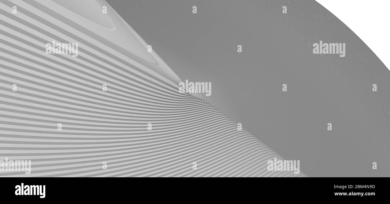 Mathematical shape made of LIGHT GRAY monochromic 3D curved abstract ...