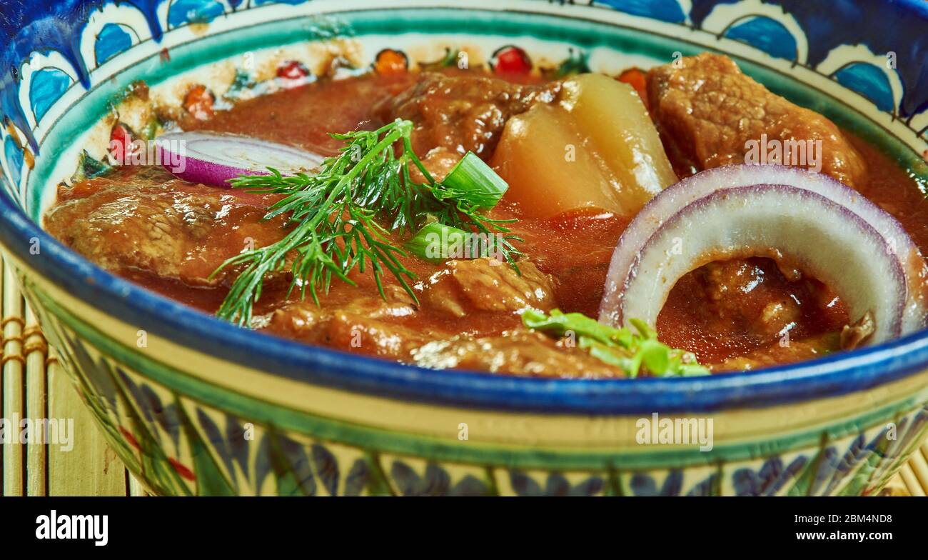 Lagan Ka Gosht - Hyderabadi mutton dish curry in Aromatic Spices Stock ...