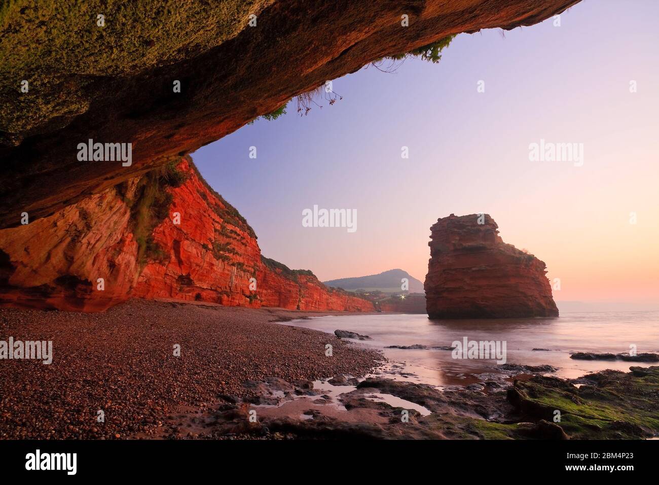 Sea stack in Ladram Bay, Devon, UK Stock Photo - Alamy