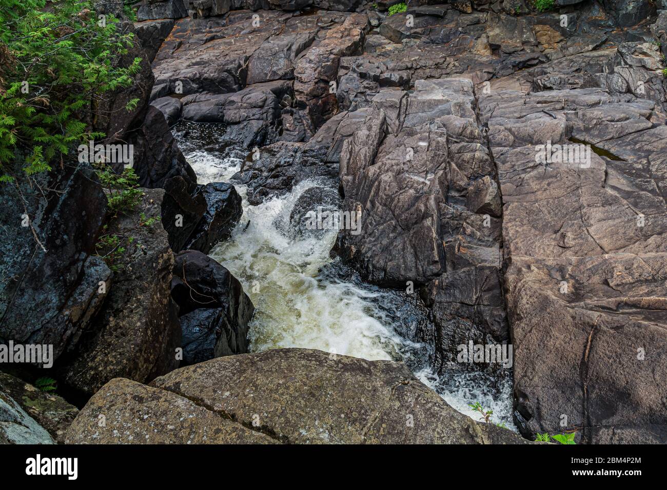 Nature Scene of rocks and waterfalls Stock Photo - Alamy
