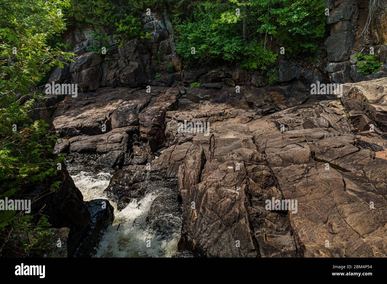 Nature Scene of rocks and waterfalls Stock Photo - Alamy