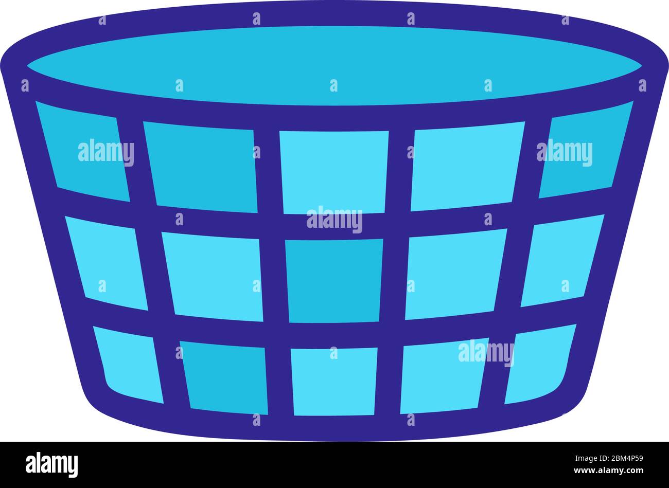 Laundry basket filled white Cut Out Stock Images & Pictures - Alamy