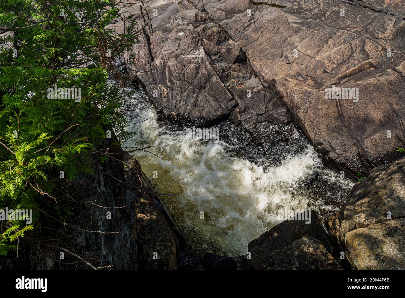 Nature Scene of rocks and waterfalls Stock Photo - Alamy