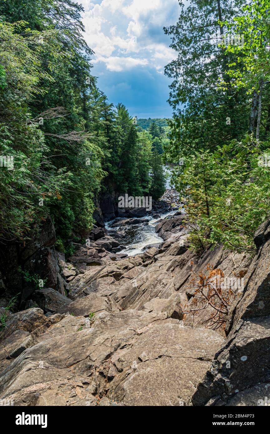 Nature Scene of rocks and waterfalls Stock Photo - Alamy