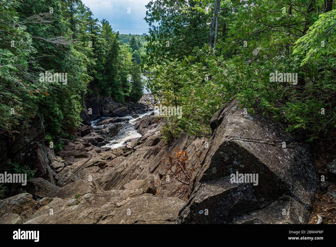 Nature Scene of rocks and waterfalls Stock Photo - Alamy