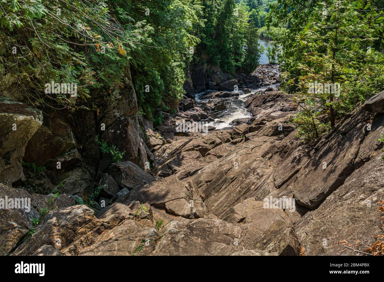 Nature Scene of rocks and waterfalls Stock Photo - Alamy