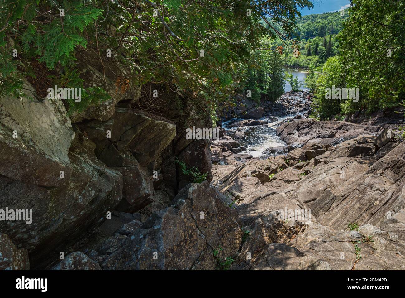 Nature Scene of rocks and waterfalls Stock Photo - Alamy