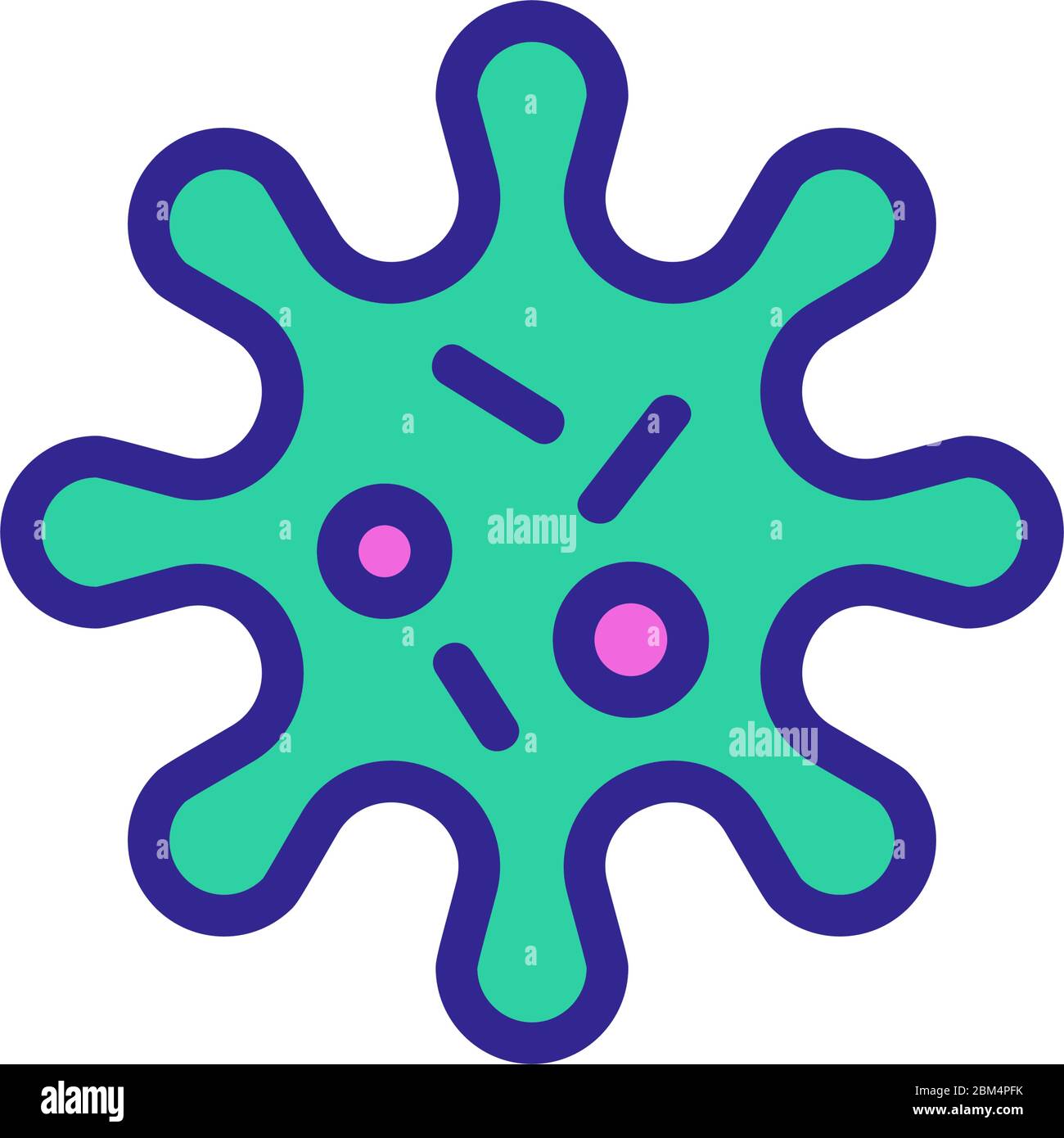 dangerous contagious infection icon vector outline illustration Stock ...