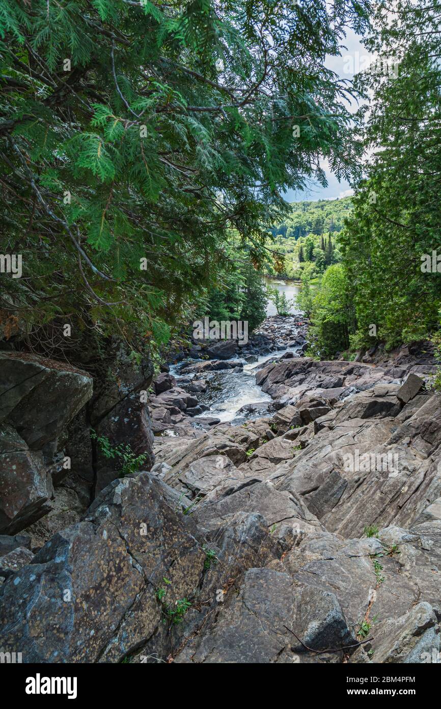 Nature Scene of rocks and waterfalls Stock Photo - Alamy