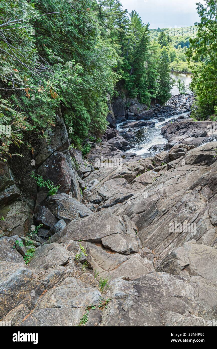 Nature Scene of rocks and waterfalls Stock Photo - Alamy