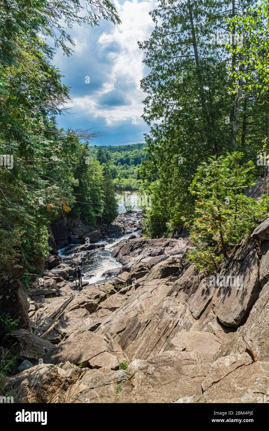 Nature Scene of rocks and waterfalls Stock Photo - Alamy