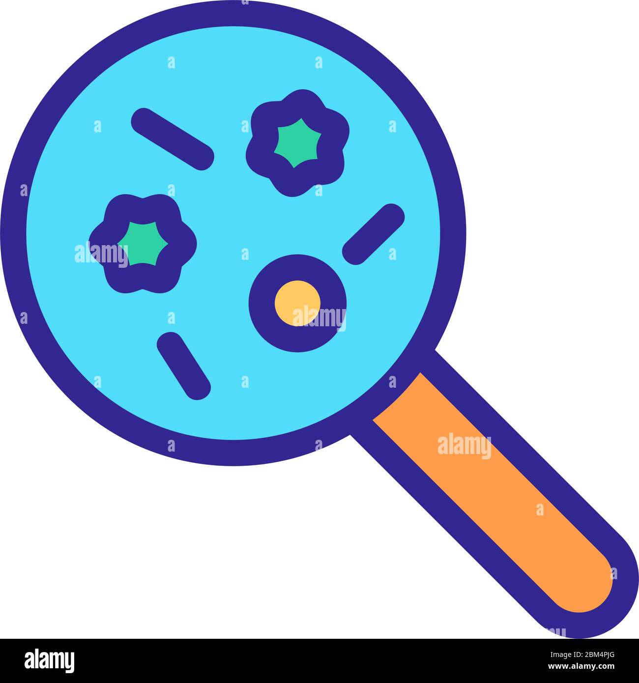 infectious bacillus icon vector outline illustration Stock Vector Image ...