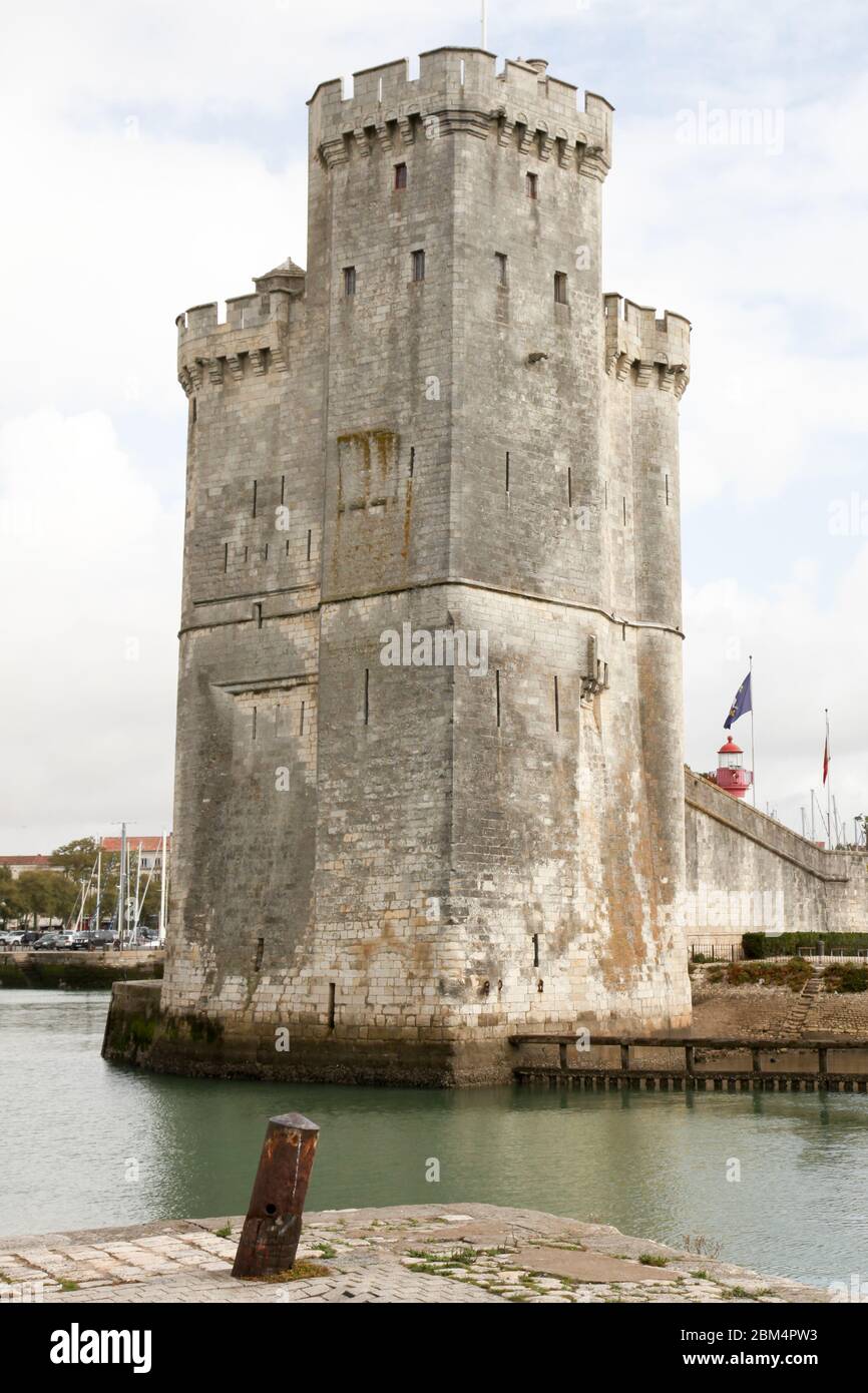 Towers of ancient fortress of La Rochelle France Stock Photo - Alamy