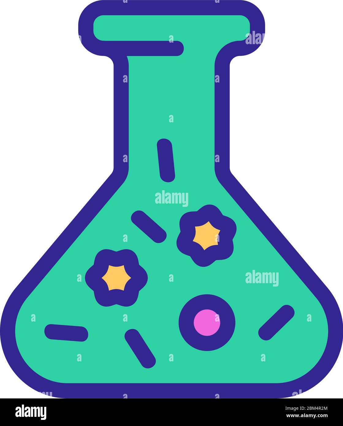 test tube infection icon vector outline illustration Stock Vector Image ...