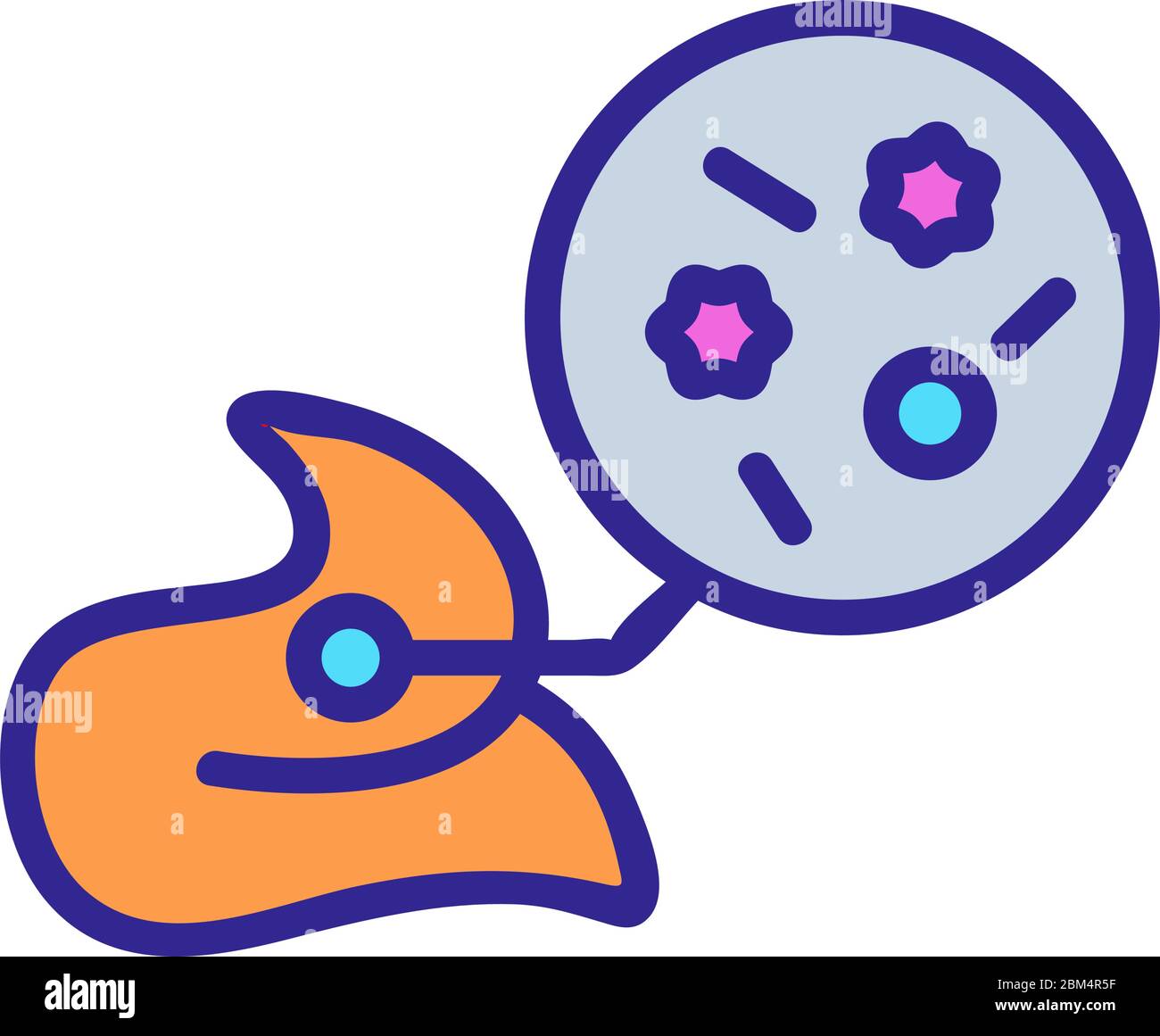 fecal infection icon vector outline illustration Stock Vector Image ...
