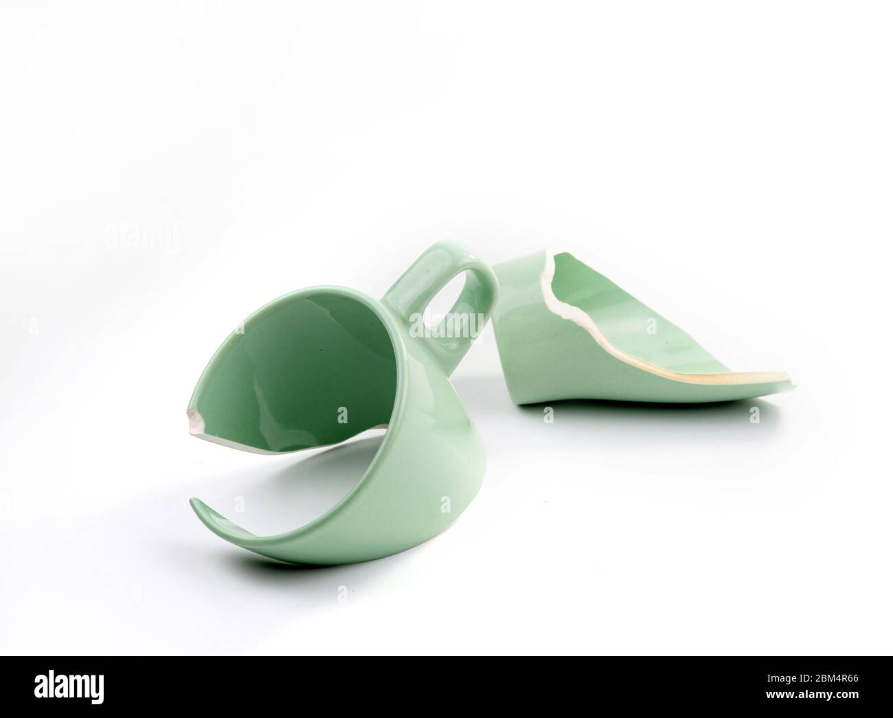 Broken coffee mug on white background, broken cup pieces, Broken ...