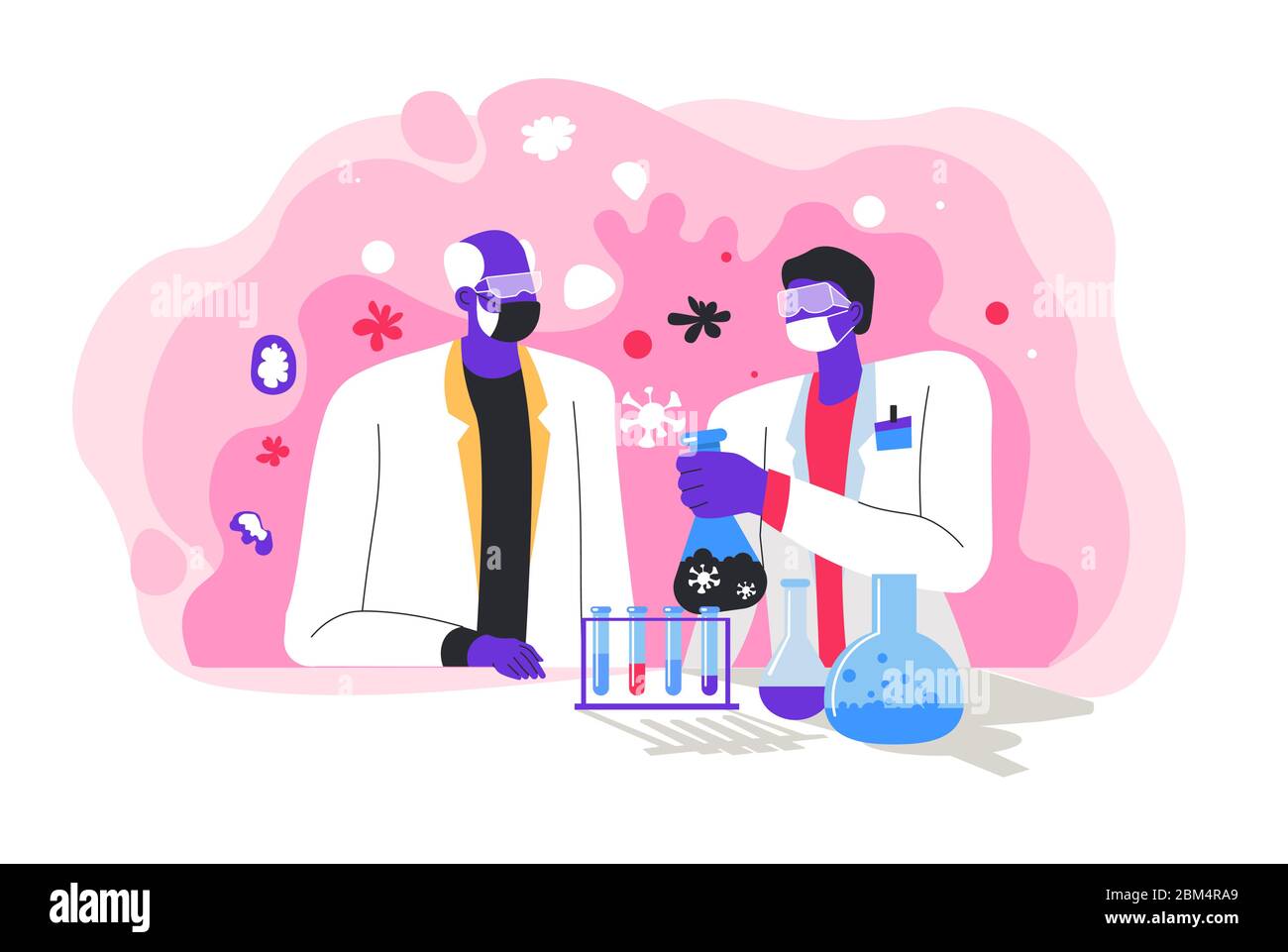 Medical research team working in Stock Vector Images - Alamy