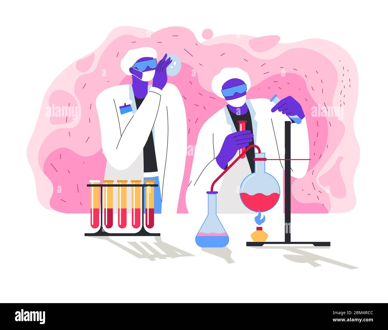 Scientists team Stock Vector Images - Alamy