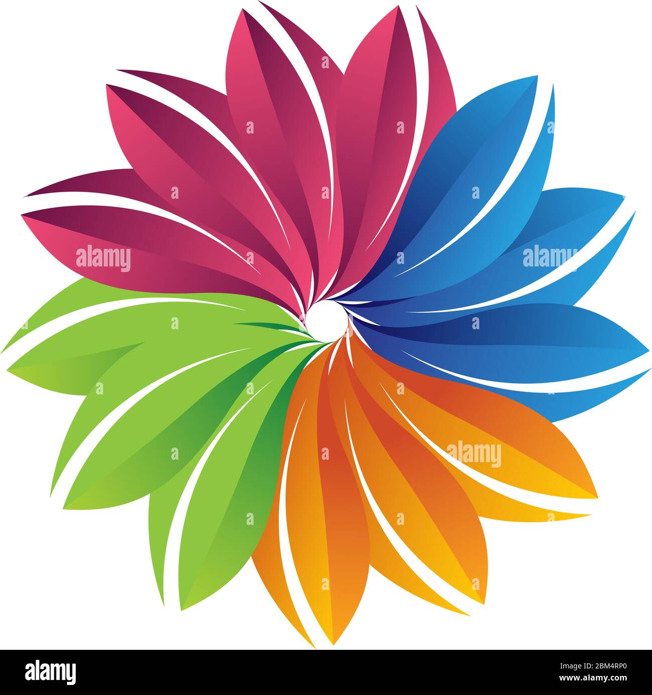 stylish flower logo Stock Photo - Alamy